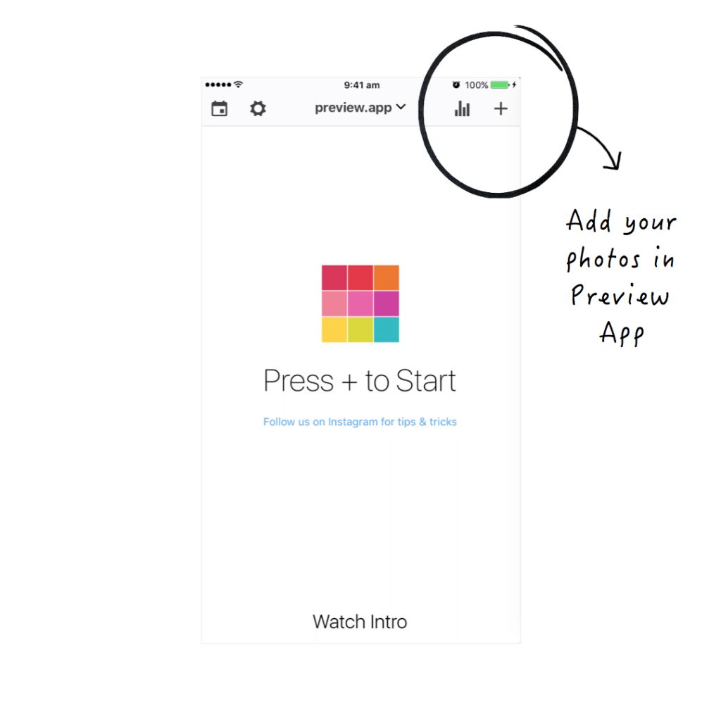 How to Make an Instagram Theme with the White Line in the Middle?