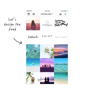 How to Make an Instagram Theme with the White Line in the Middle?