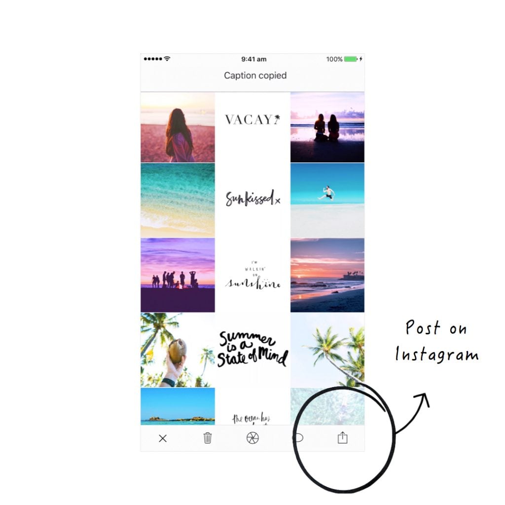 How to Make an Instagram Theme with the White Line in the Middle?