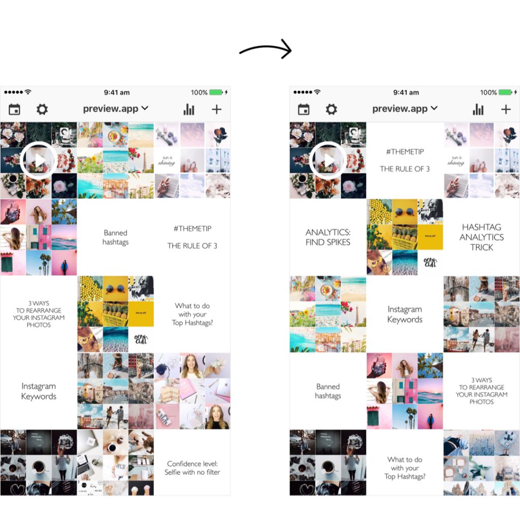 How I Schedule my Instagram Feed 1 Month in Advance (using Preview App)