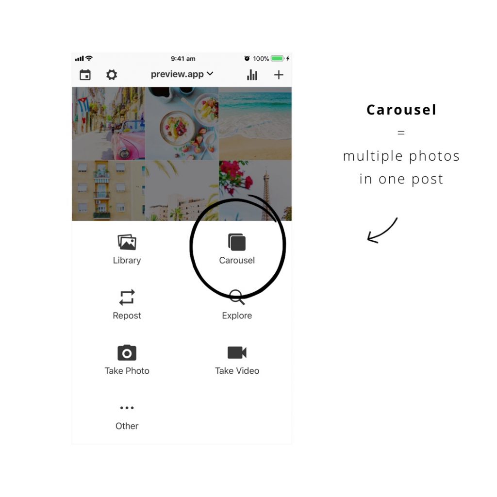 How to Schedule Multiple Photos in One Post (using Preview app)