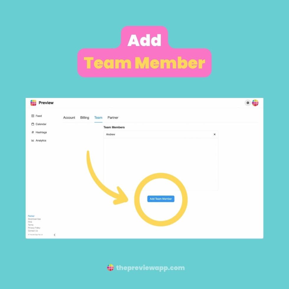 How To Share your Preview Feed with your Team?