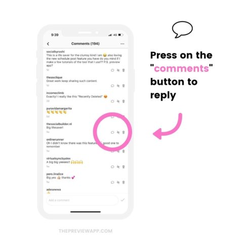 How to Manage Instagram Comments with Preview app?
