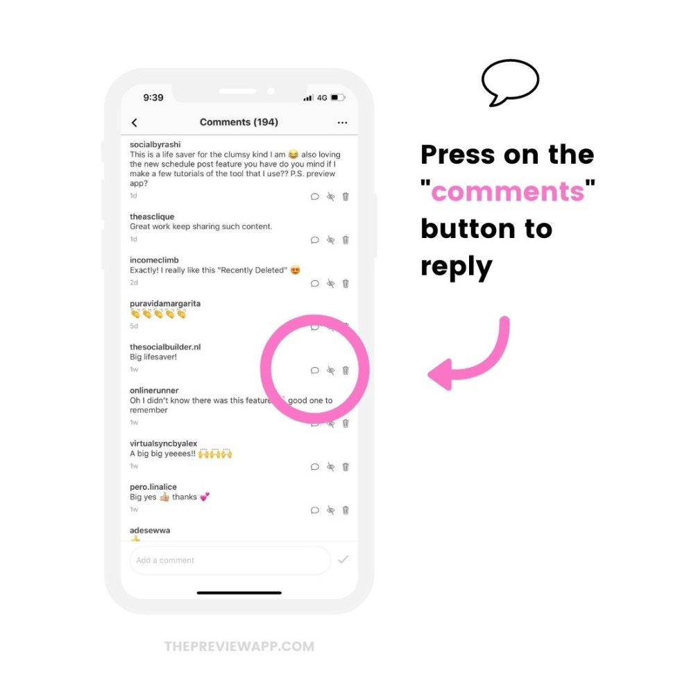 How to Manage Instagram Comments with Preview app?