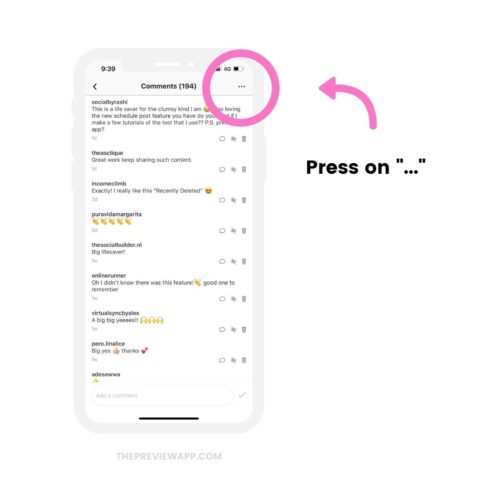 How to Manage Instagram Comments with Preview app?