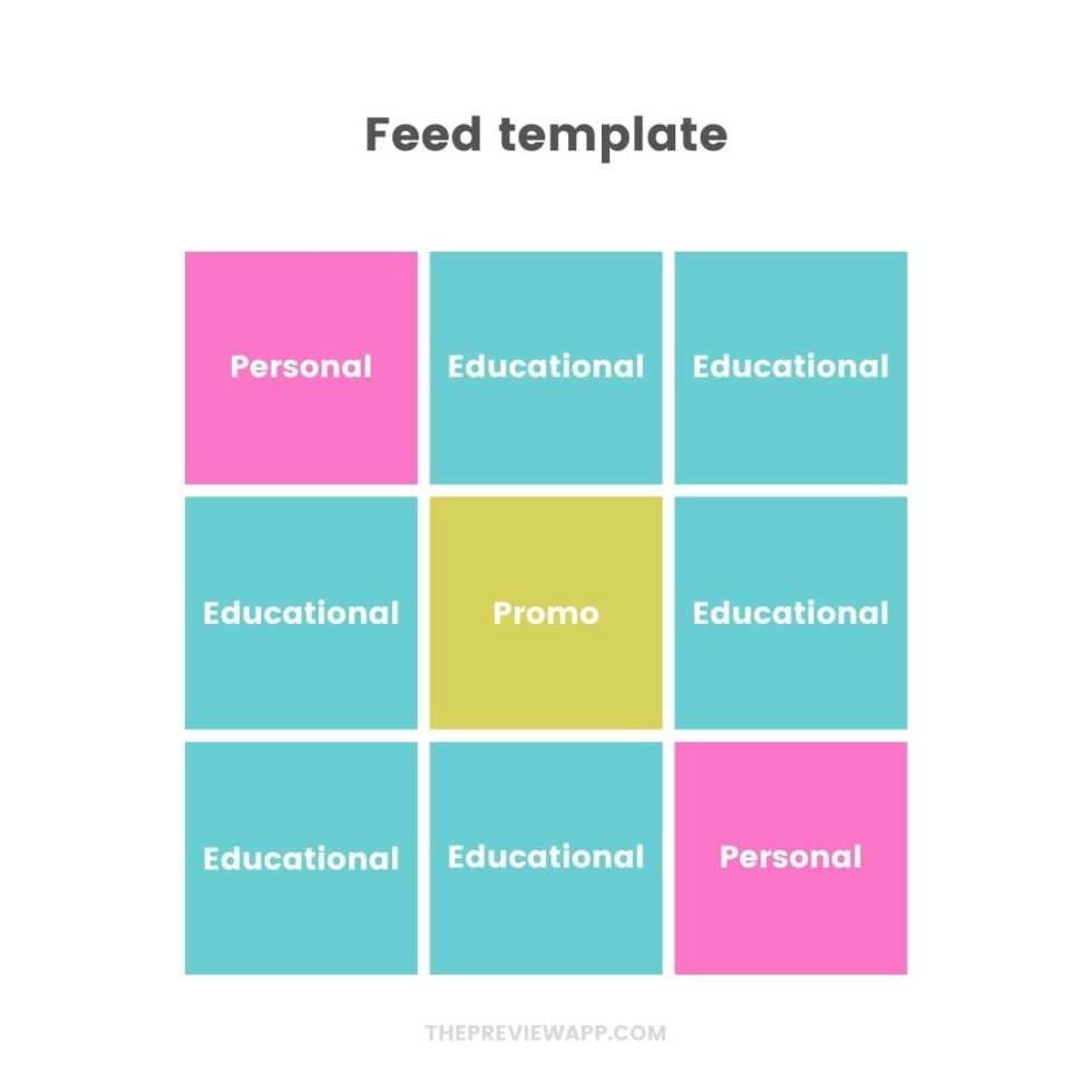 6 Instagram Feed Templates (ideas + strategy tips)