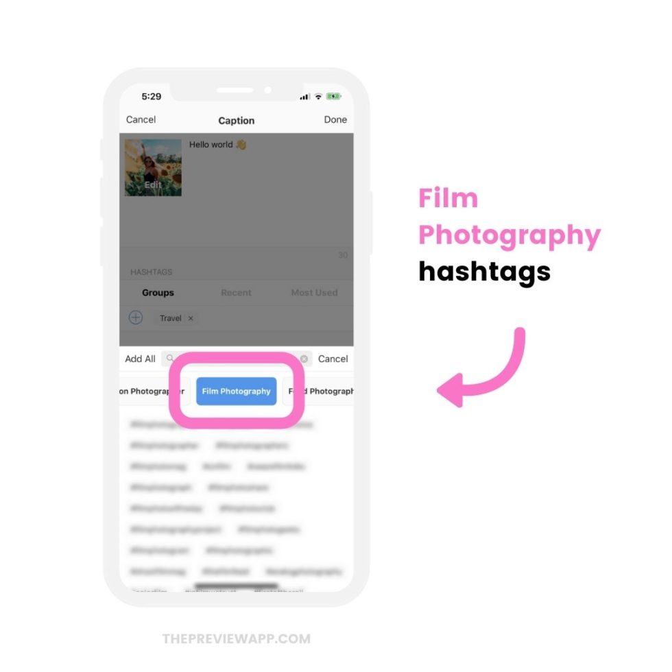+100 Instagram Photography Hashtags to Grow + Get Featured