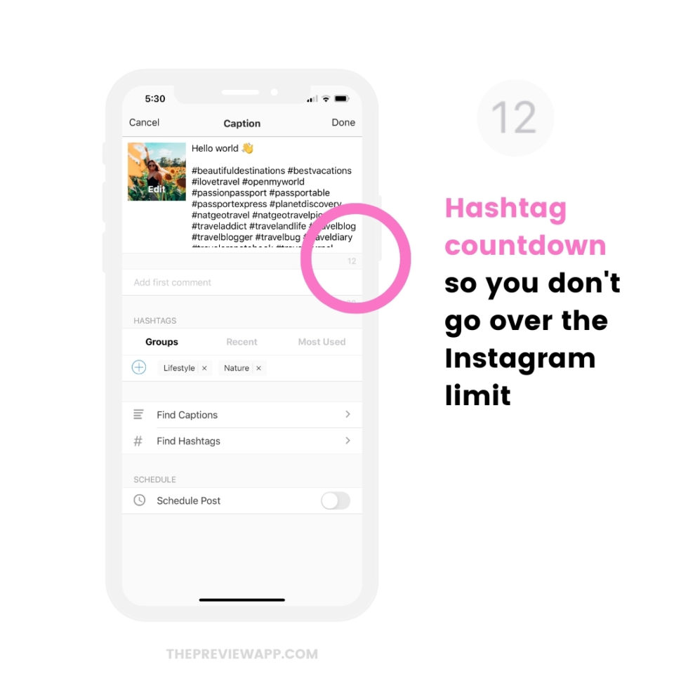 The Easiest Way to Save Hashtag Groups for Instagram - Preview App