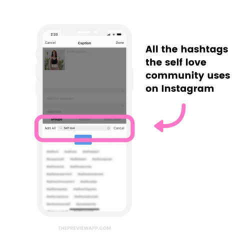 +100 Self-Love, Self-Care, Mental Health Instagram Hashtags