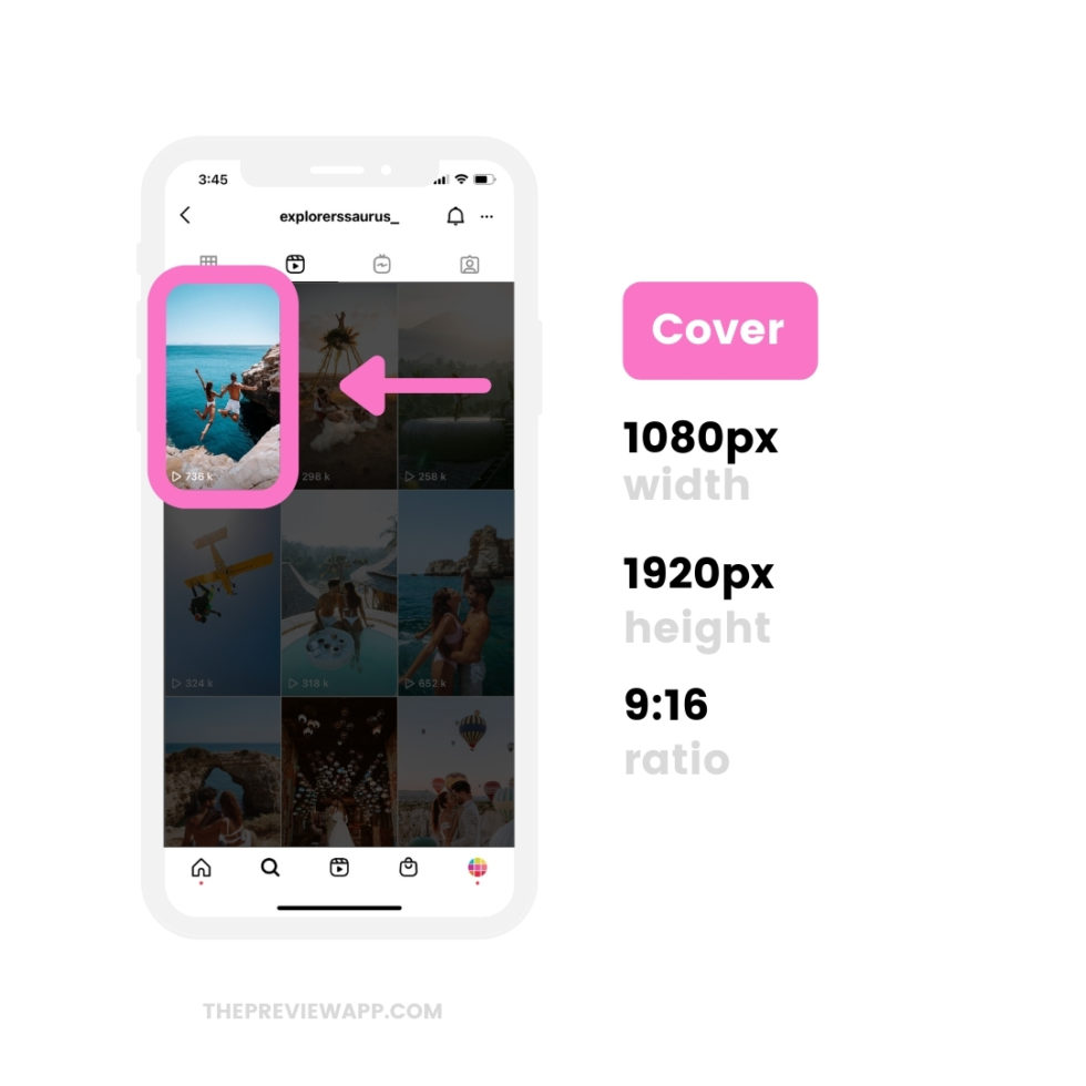 NEW Instagram Reels Sizes Dimensions Safe Ratios