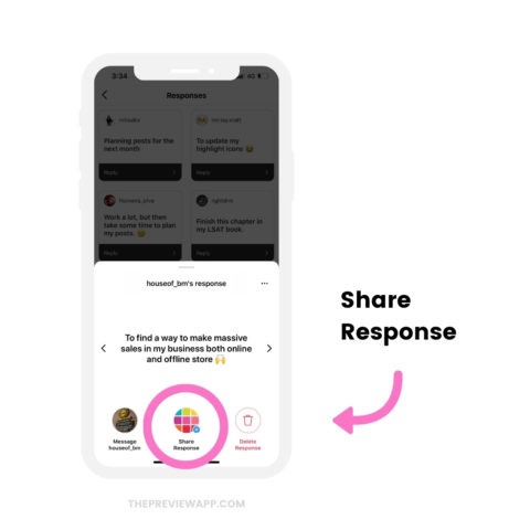 How to Share Multiple Responses in the same Instagram Story?