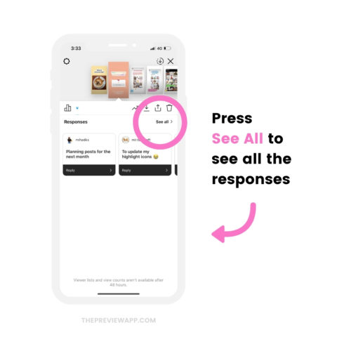 How to Share Multiple Responses in the same Instagram Story?