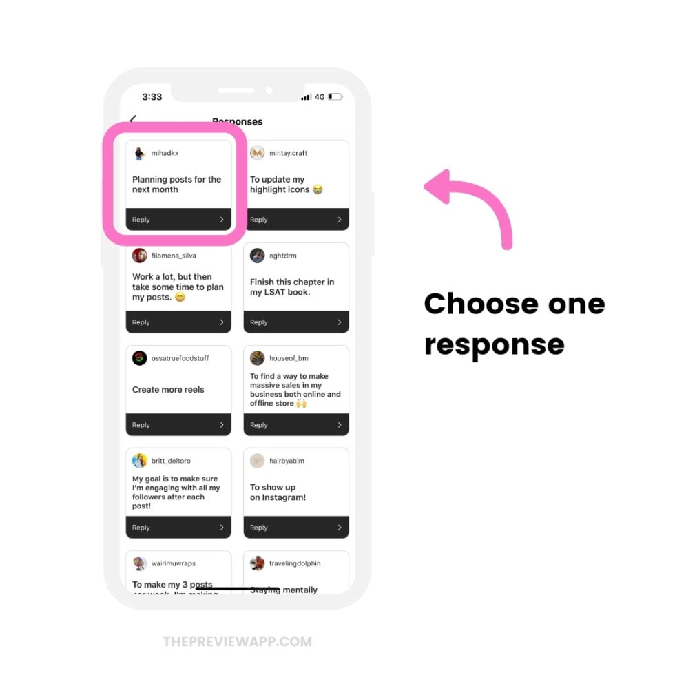 How to Share Multiple Responses in the same Instagram Story?