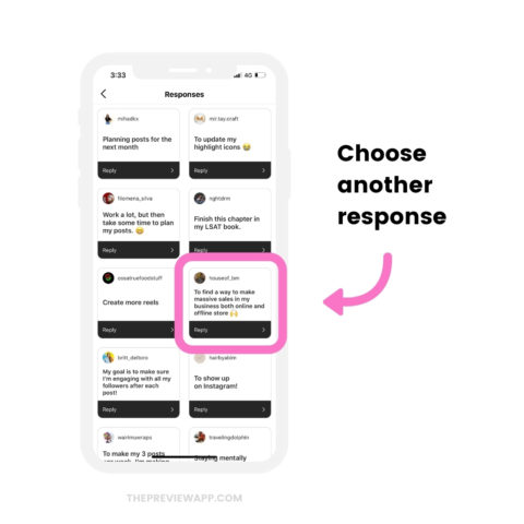 How to Share Multiple Responses in the same Instagram Story?