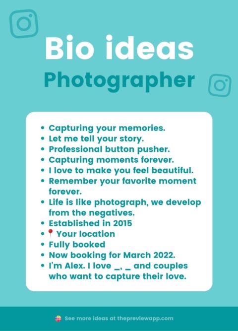 150+ UNIQUE Instagram Bio Ideas, Examples & Templates