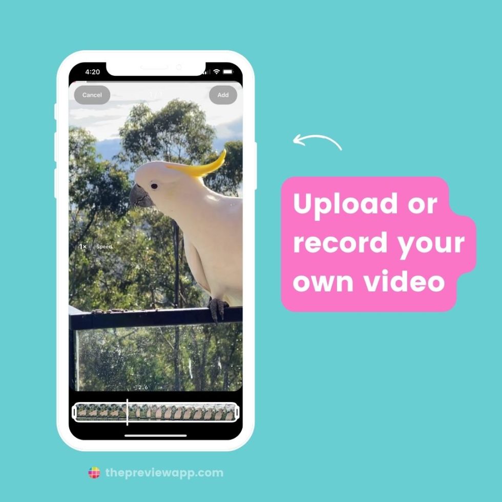 How to upload your own audio for your Instagram Reels video?