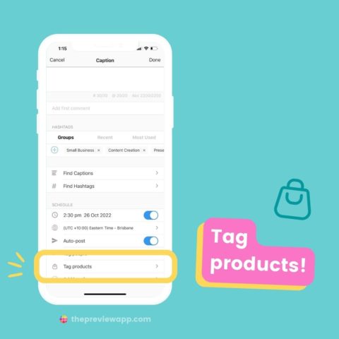 Schedule UNLIMITED Product Tag Posts for Instagram