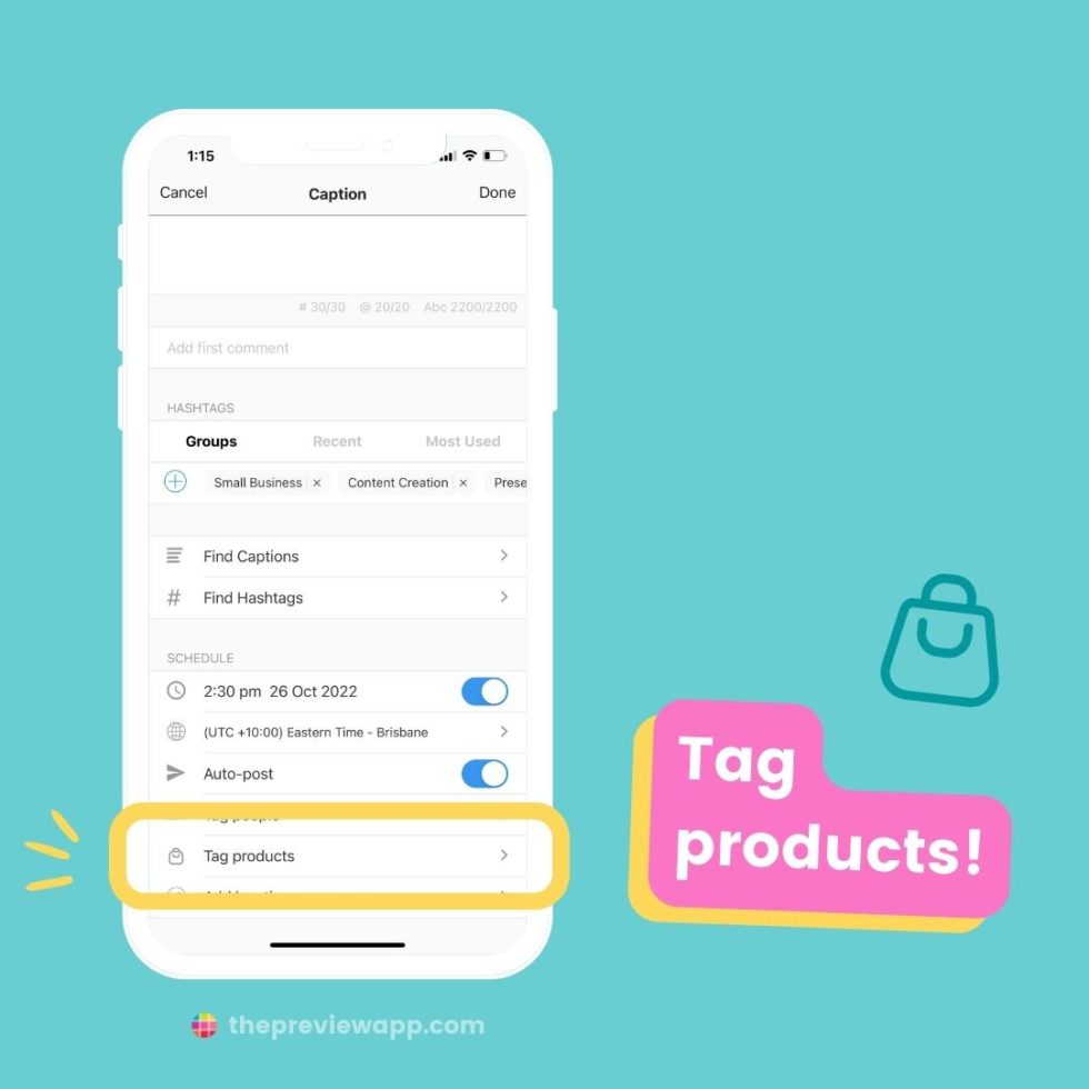 Schedule UNLIMITED Product Tag Posts for Instagram