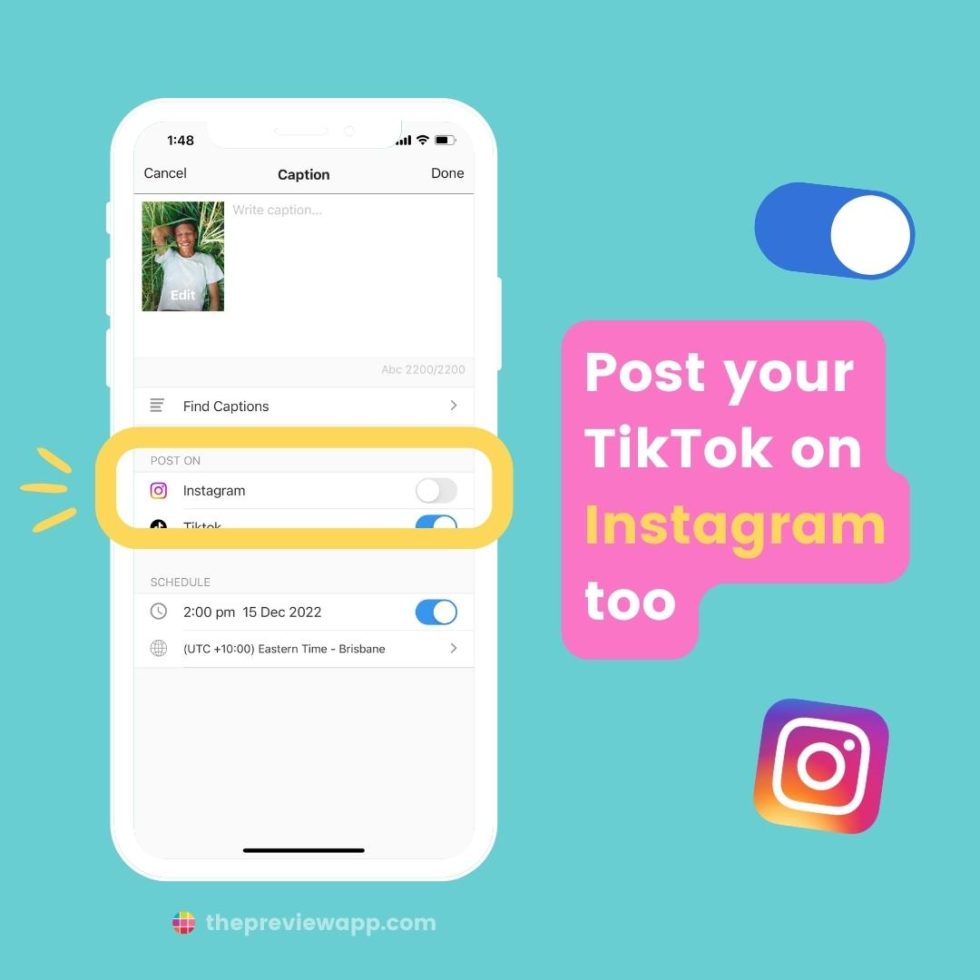 How to Schedule TikTok posts with Preview (Phone & Computer)