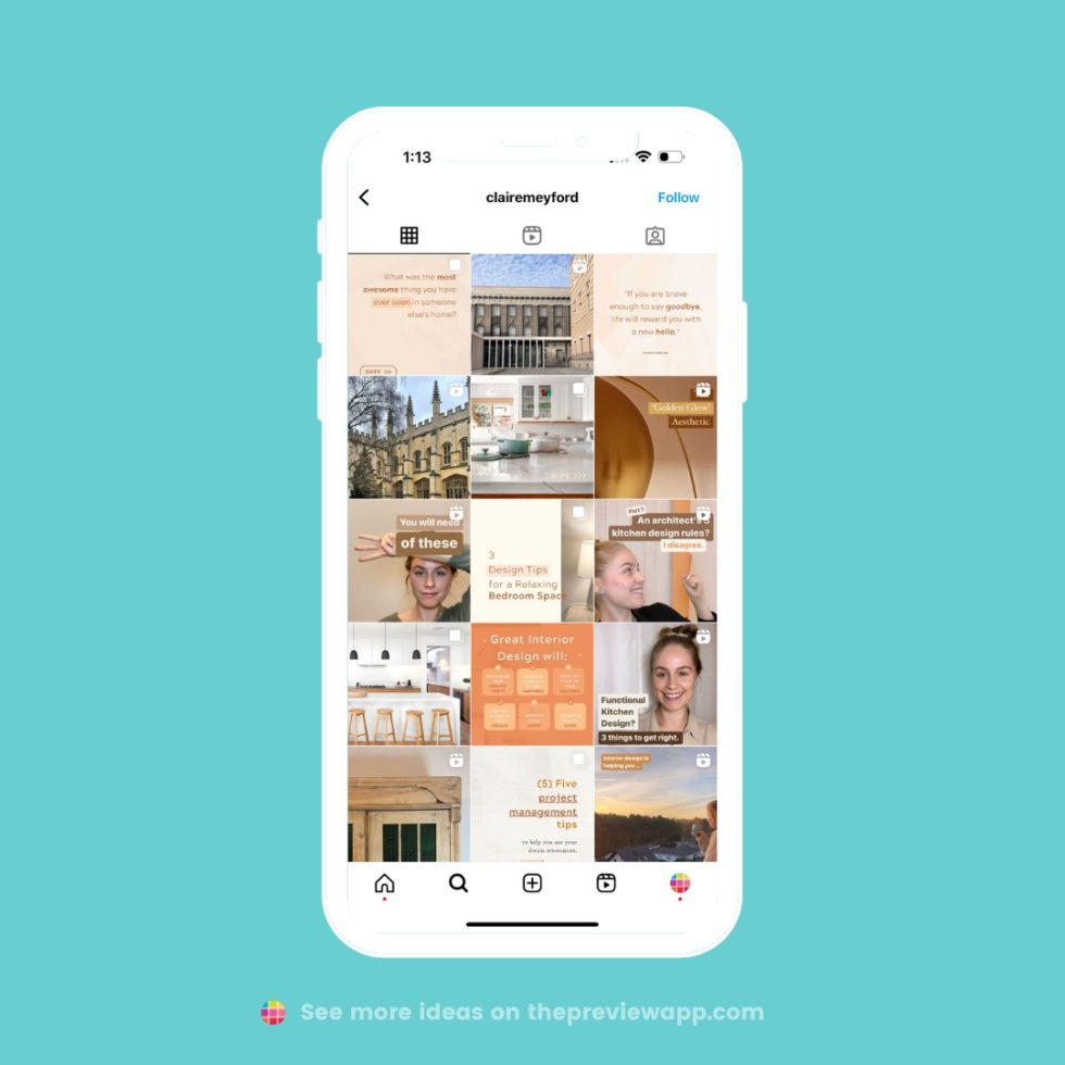 15 Unique Instagram Feed Ideas for Interior Designers, Architects ...