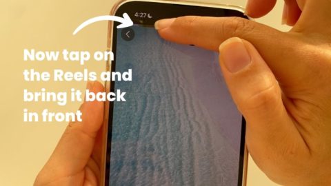 How to Put a Background Photo Behind a Reels on Instagram Story