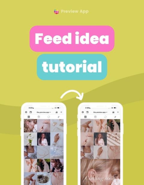 Instagram Feed Idea: Soft, Creamy & Minimal (using Preview App)