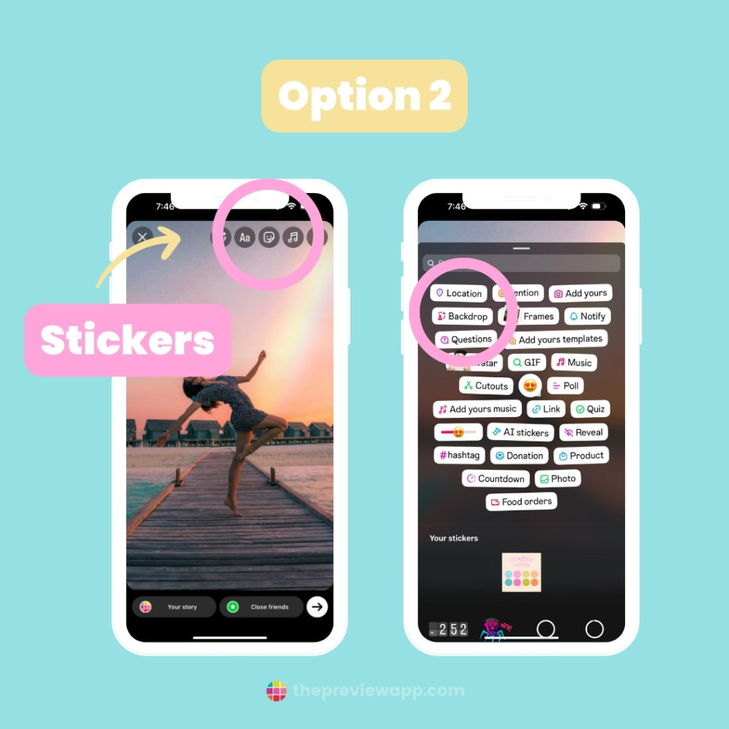 "Backdrop" Feature on Instagram Story: How to Use + Creative Ideas
