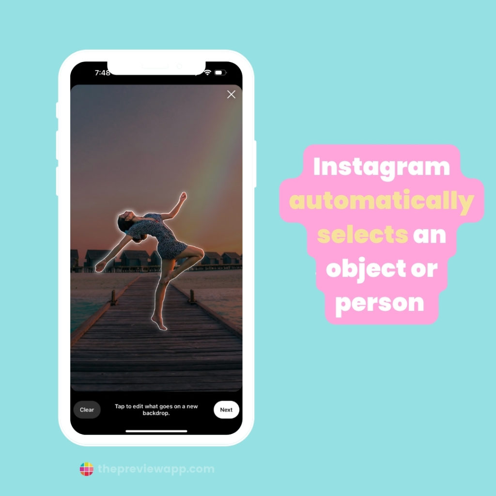 "Backdrop" Feature on Instagram Story: How to Use + Creative Ideas