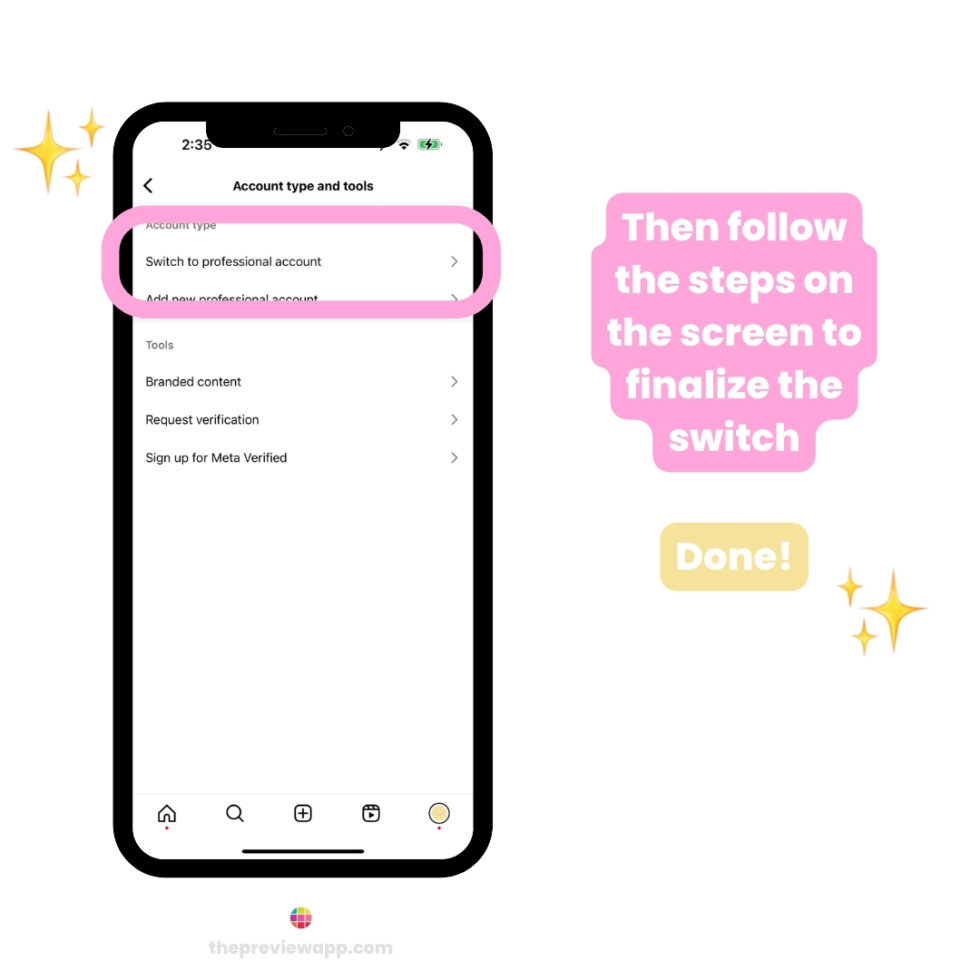 How to Switch to a Creator Instagram Account (3 Steps) - Preview App