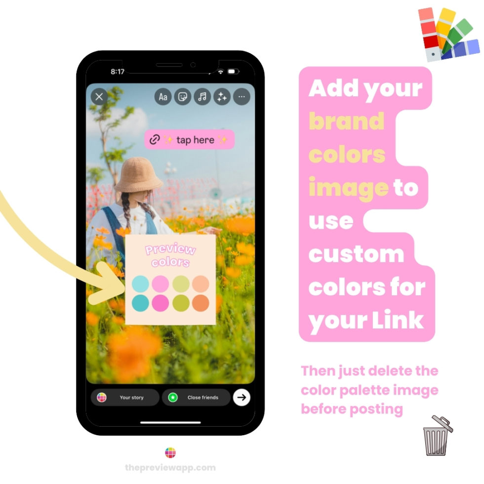 How to Change Link Sticker Color on Instagram Story (+ Custom Colors ...