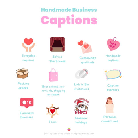 40 Thoughtful Caption Ideas For Handmade Business
