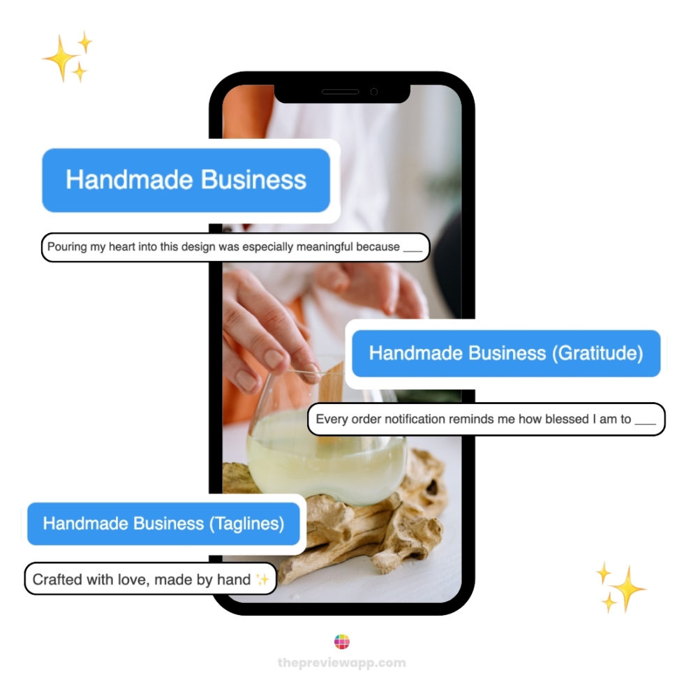 40 Thoughtful Caption Ideas For Handmade Business