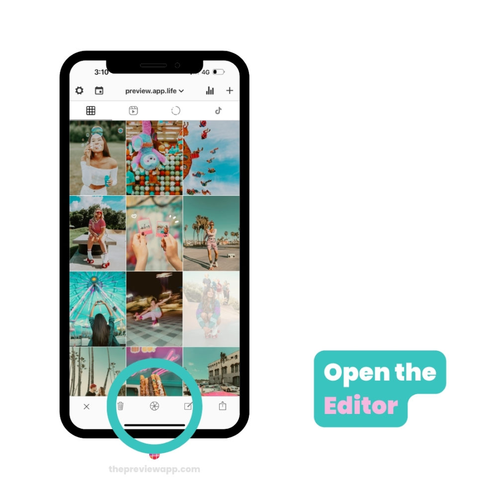Create a Dreamy 70s Teal Feed with Preview App's Vintage Filter